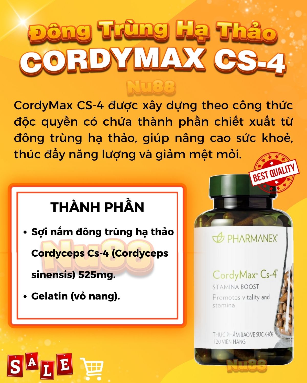Mua Đông Trùng Hạ Thảo Cordymax CS-4 Nuskin Chính Hãng Giá Rẻ
